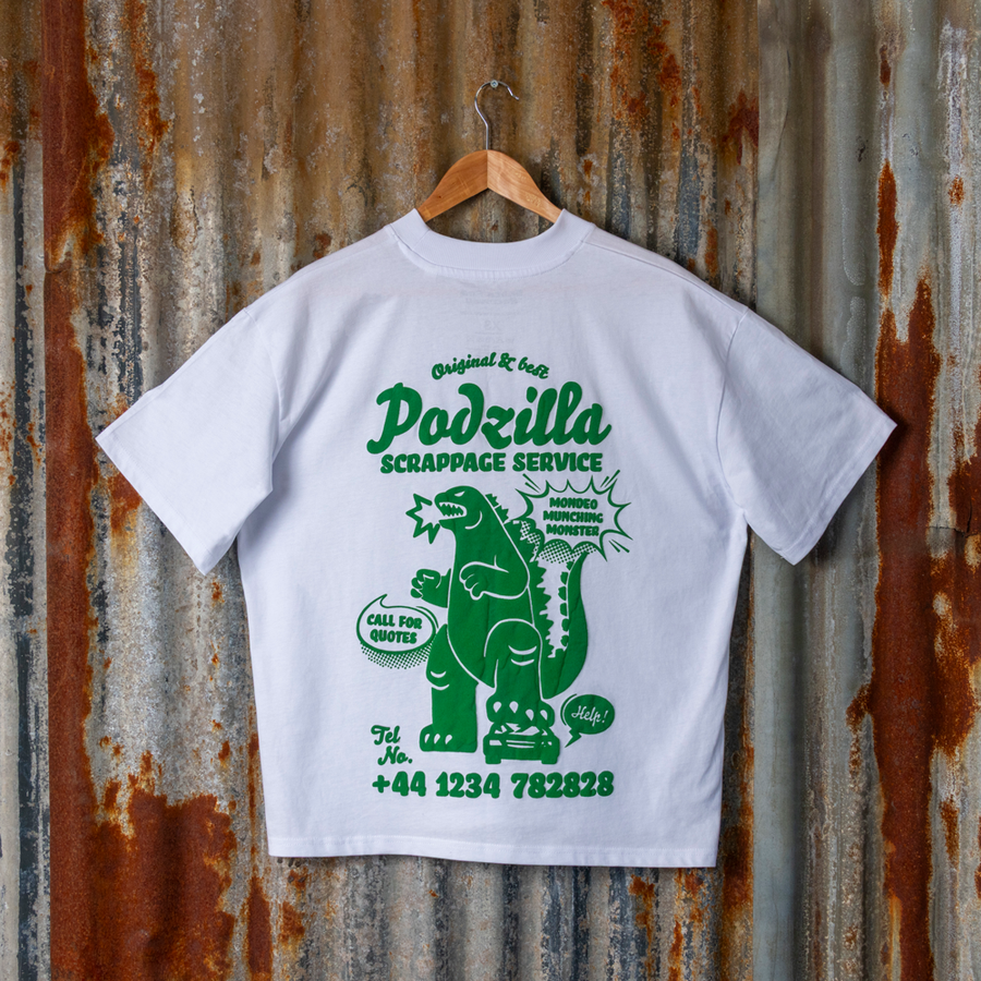 Adults Podzilla Action Tee – Santa Pod Raceway Shop