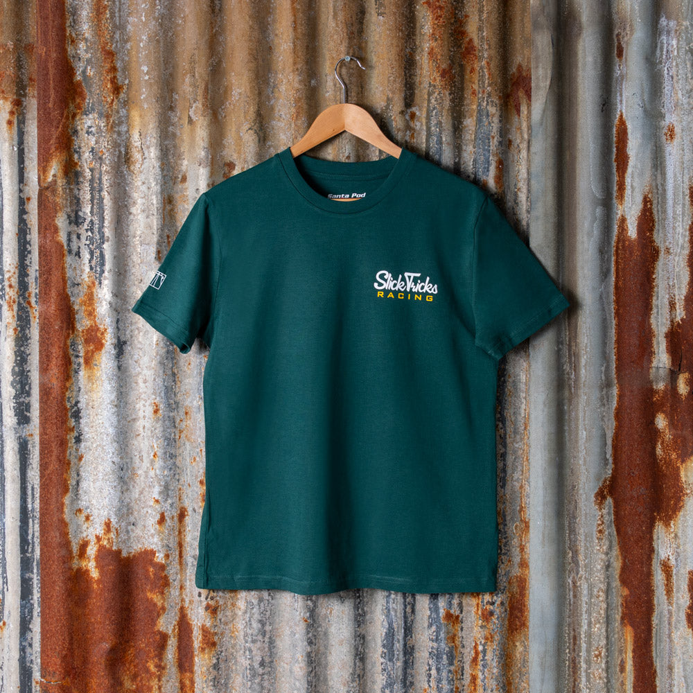 Slick Tricks Logo Tee 2025 – Santa Pod Raceway Shop